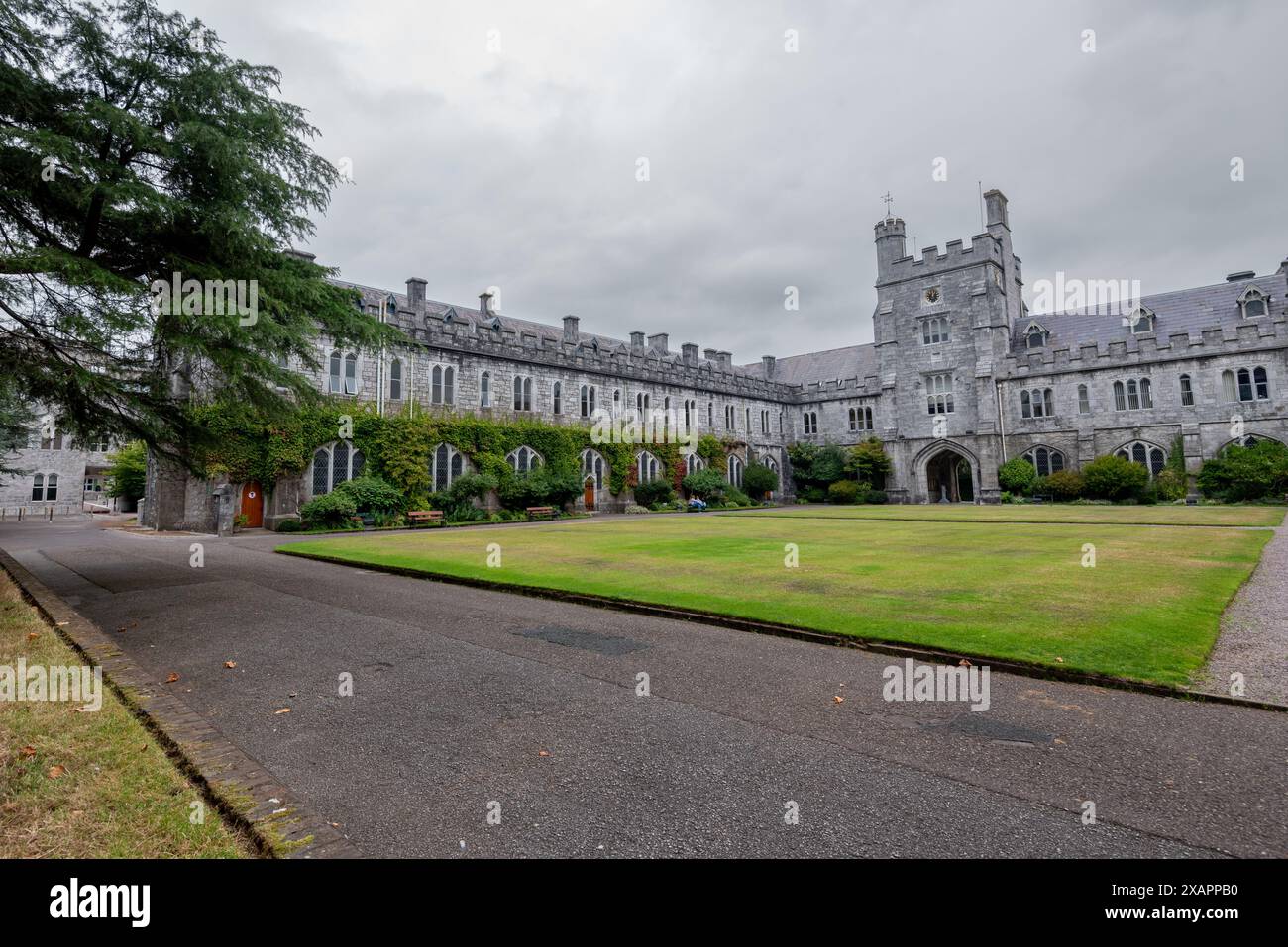 University college Cork education main building and gardens. Ireland ...
