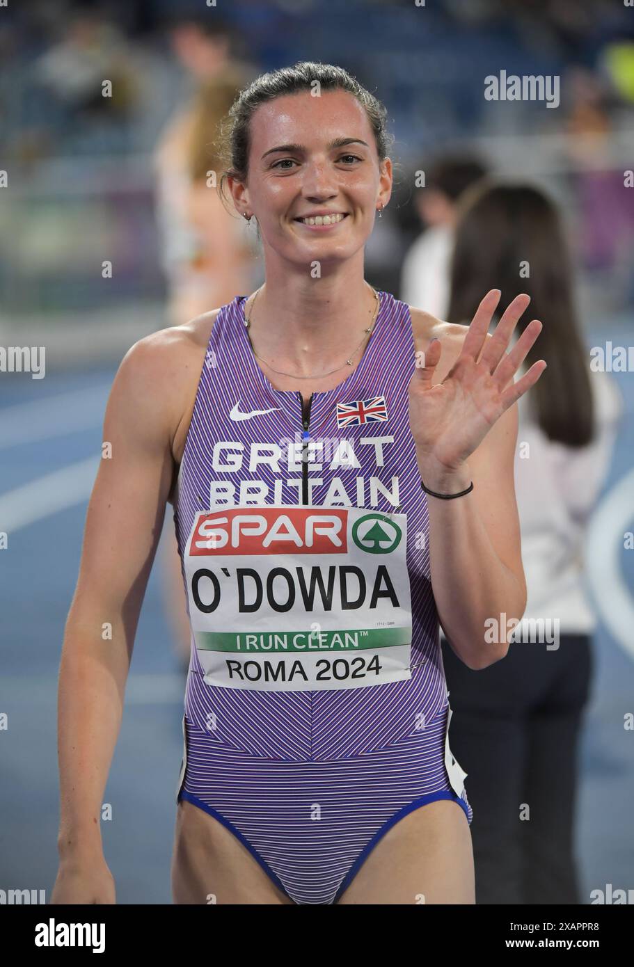 Jade O'Dowda of Great Britain competing in the heptathlon 200m at the ...