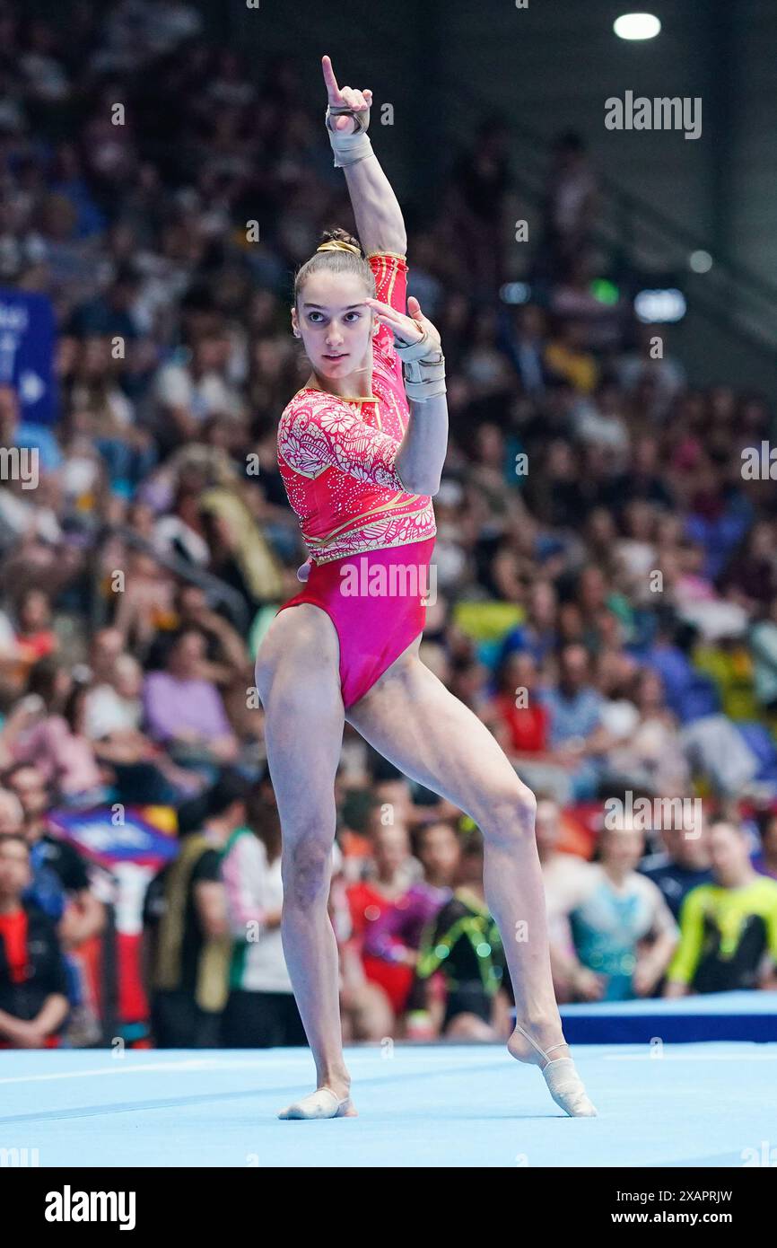 08 June 2024, Hesse, Frankfurt/Main: Gymnastics: German Championships ...