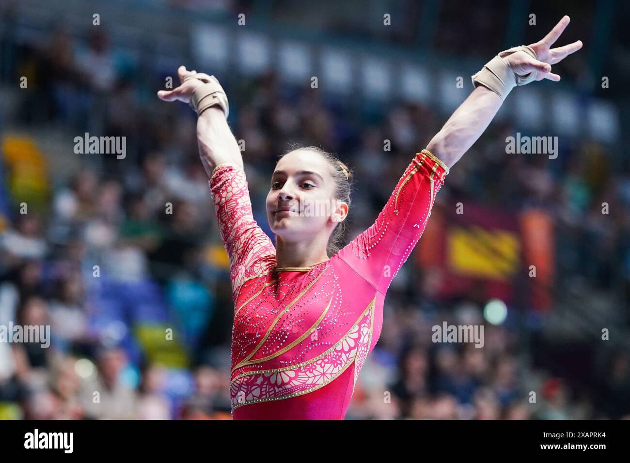 08 June 2024, Hesse, Frankfurt/Main: Gymnastics: German Championships ...