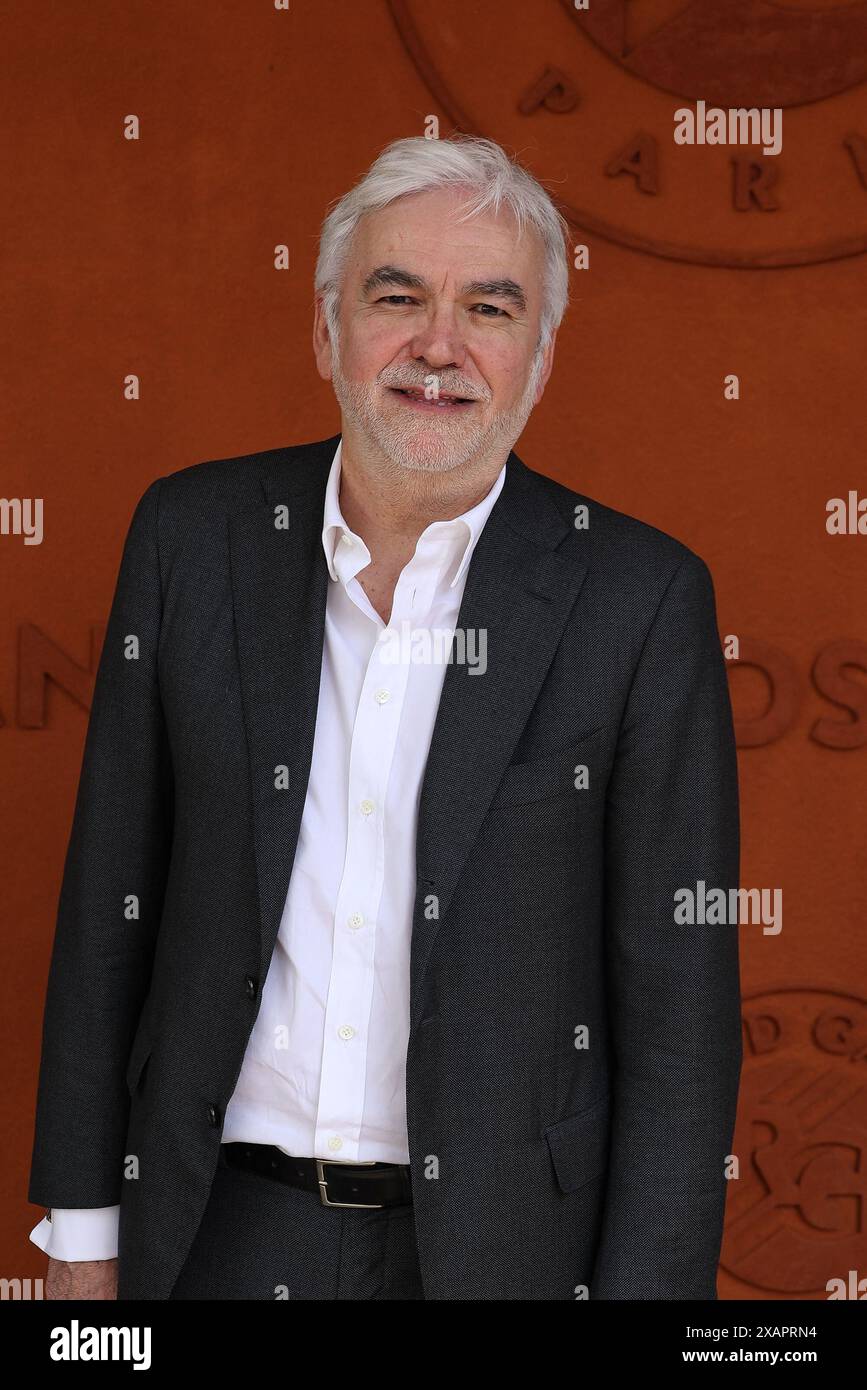 Pascal Praud at Village during the 2024 French Open at Roland Garros on ...