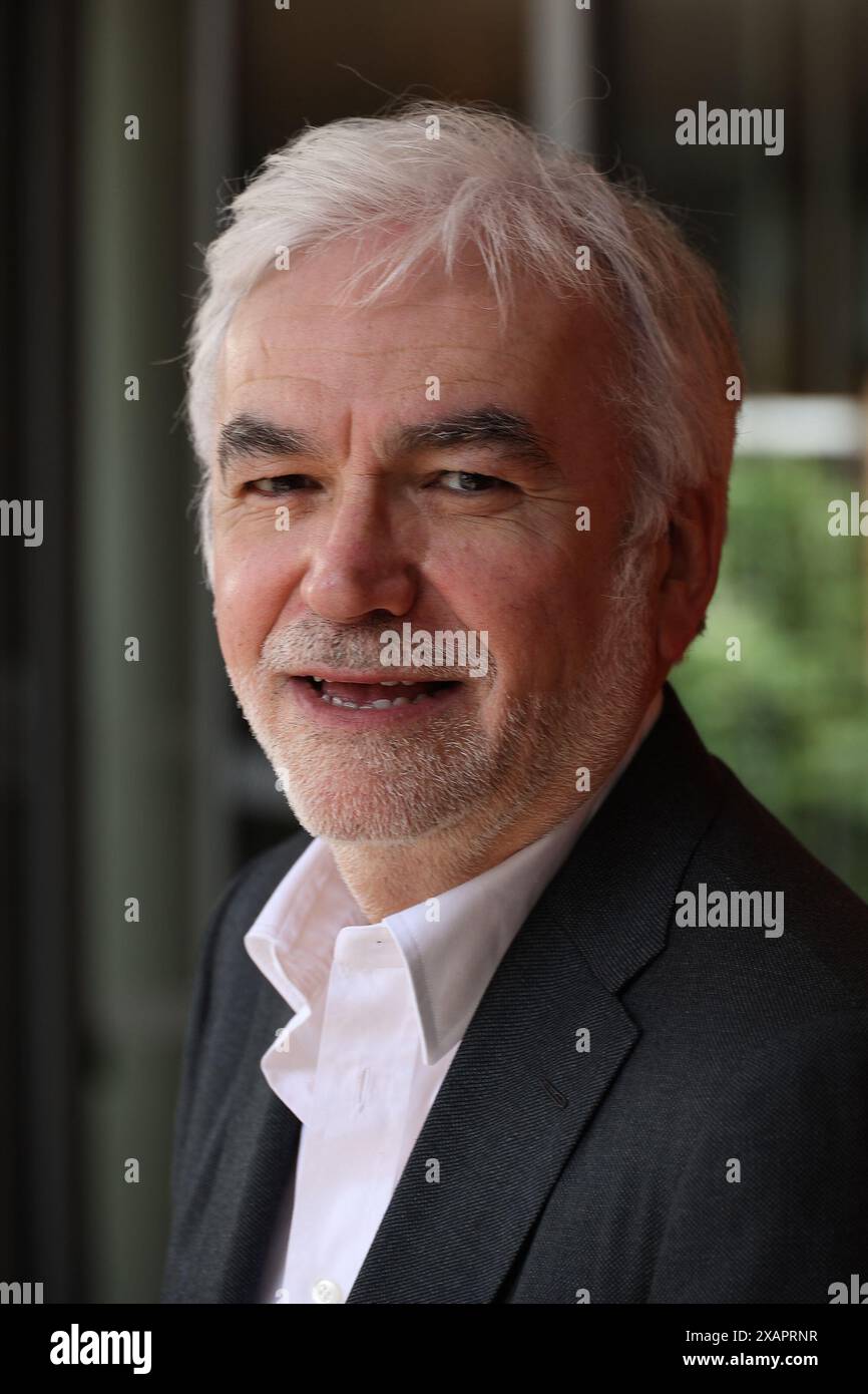 Pascal Praud at Village during the 2024 French Open at Roland Garros on ...