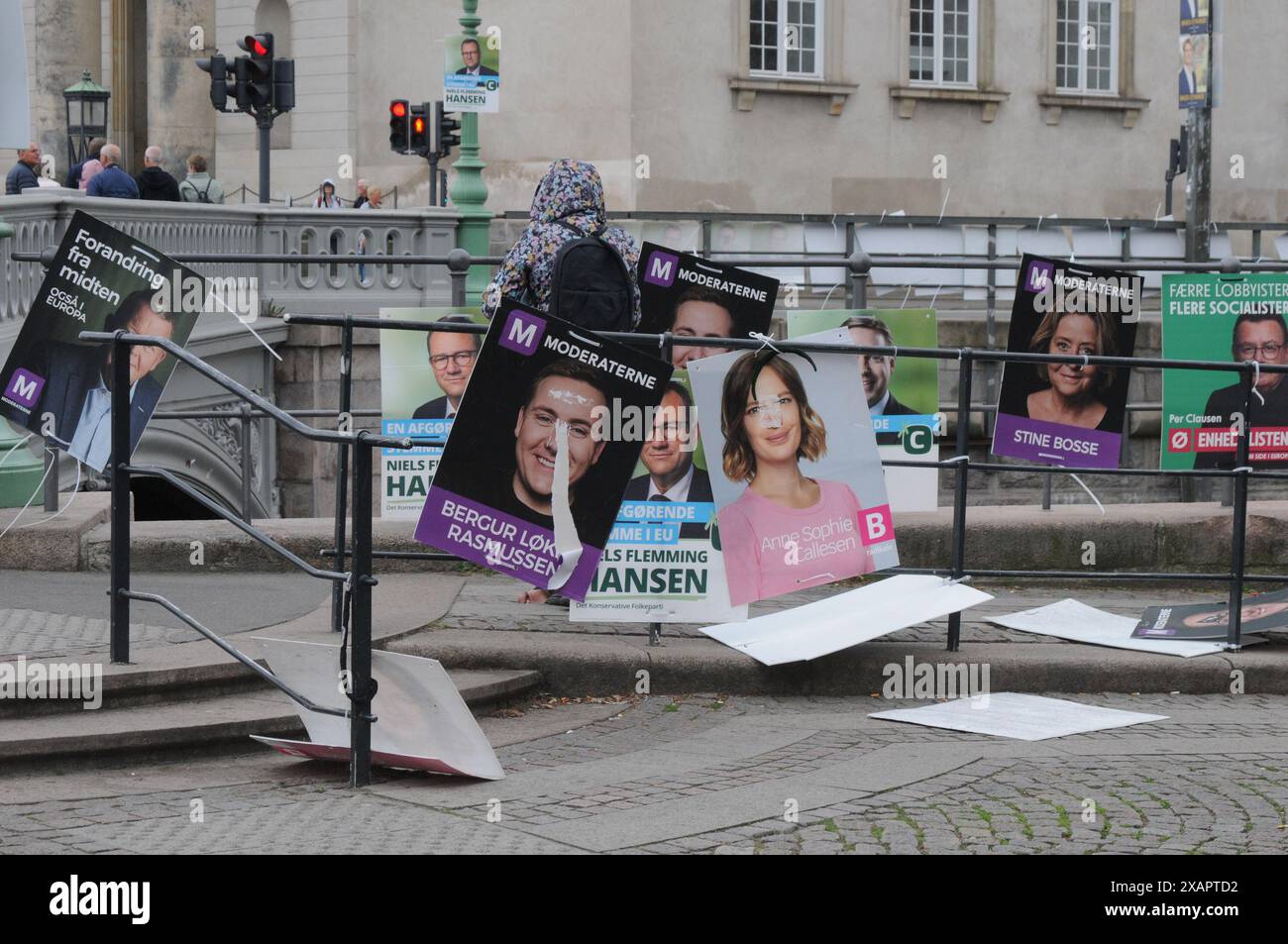 Copenhagen/ Denmark/07 jUNE 2024/ eu elections voting card & Various ...