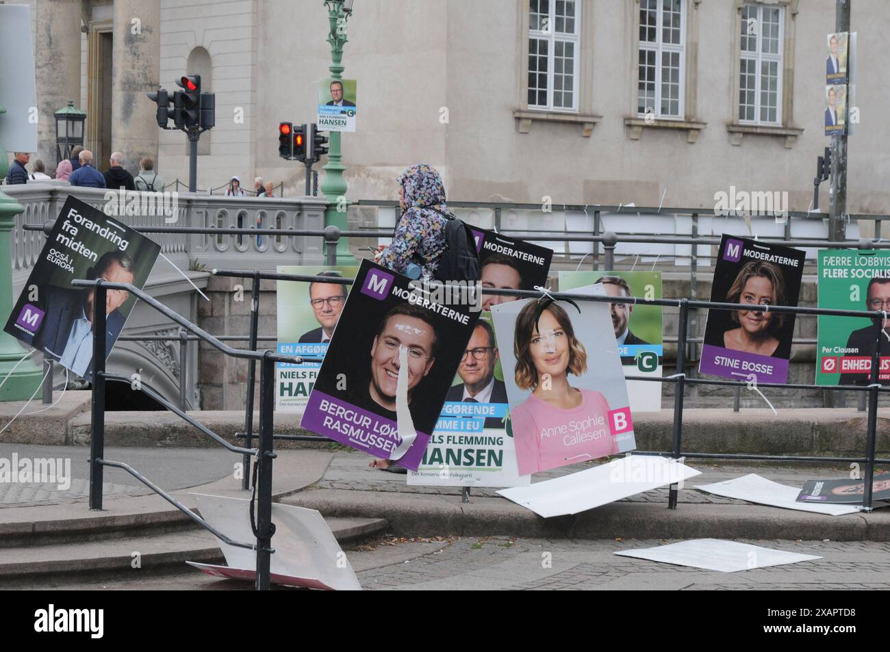 Copenhagen/ Denmark/07 jUNE 2024/ eu elections voting card & Various ...