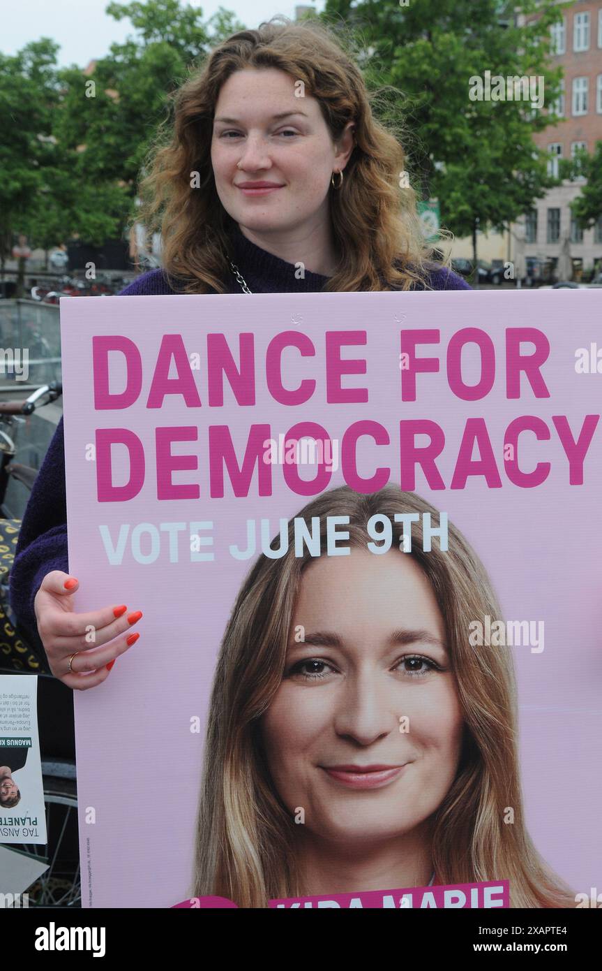 Copenhagen/ Denmark/07 jUNE 2024/ eu elections voting card & Various ...