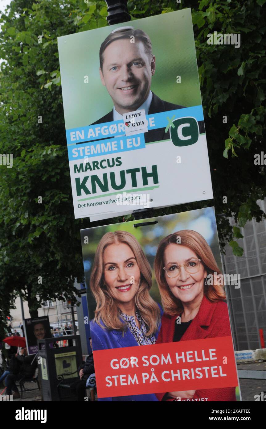Copenhagen/ Denmark/07 jUNE 2024/ eu elections voting card & Various ...