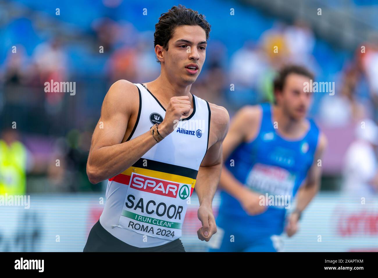 ROME, ITALY - JUNE 8: Jonathan Sacoor of Belgium competing in the 400m ...