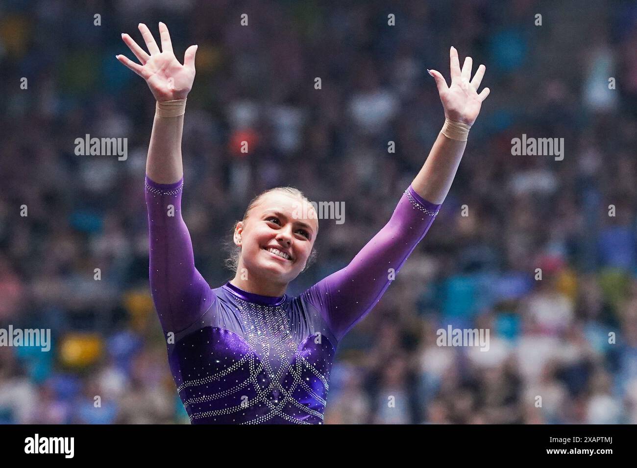 08 June 2024, Hesse, Frankfurt/Main: Gymnastics: German Championships ...