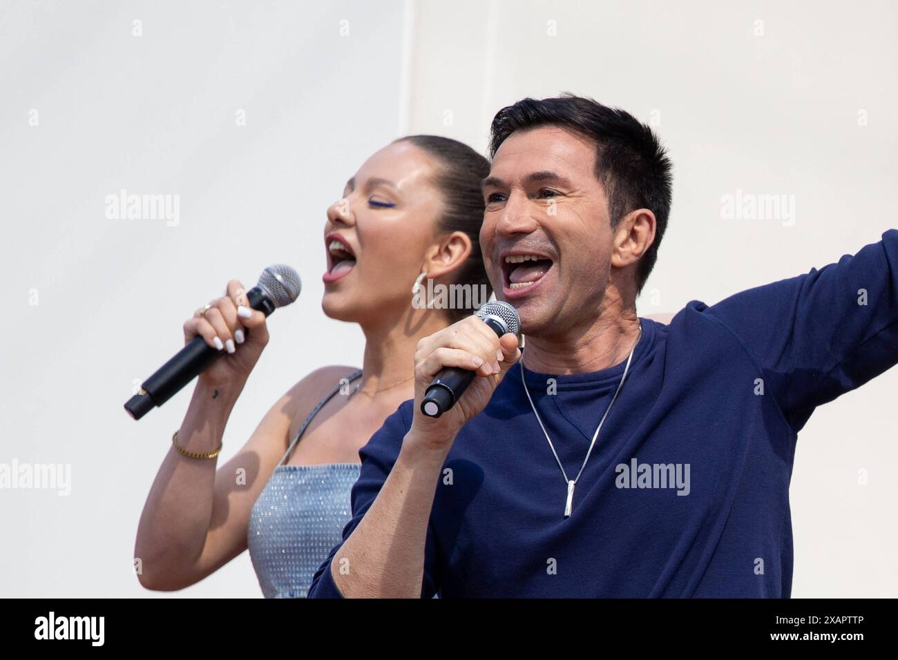 Mainz Joelina Drews, Lucas Cordalis und Achim Petry beim ZDF ...