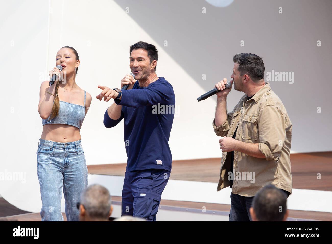 Mainz Joelina Drews, Lucas Cordalis und Achim Petry beim ZDF ...