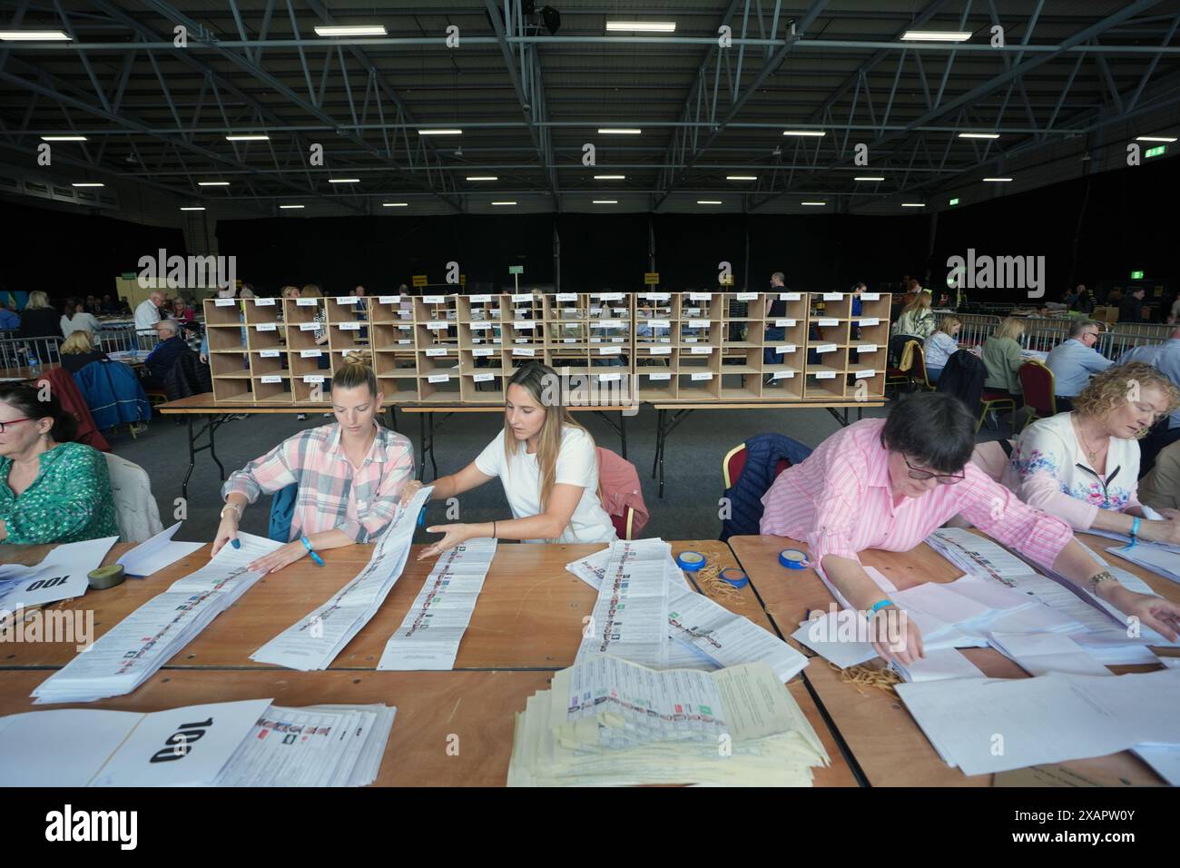 Votes are counted at RDS count centre in Dublin for local and European ...
