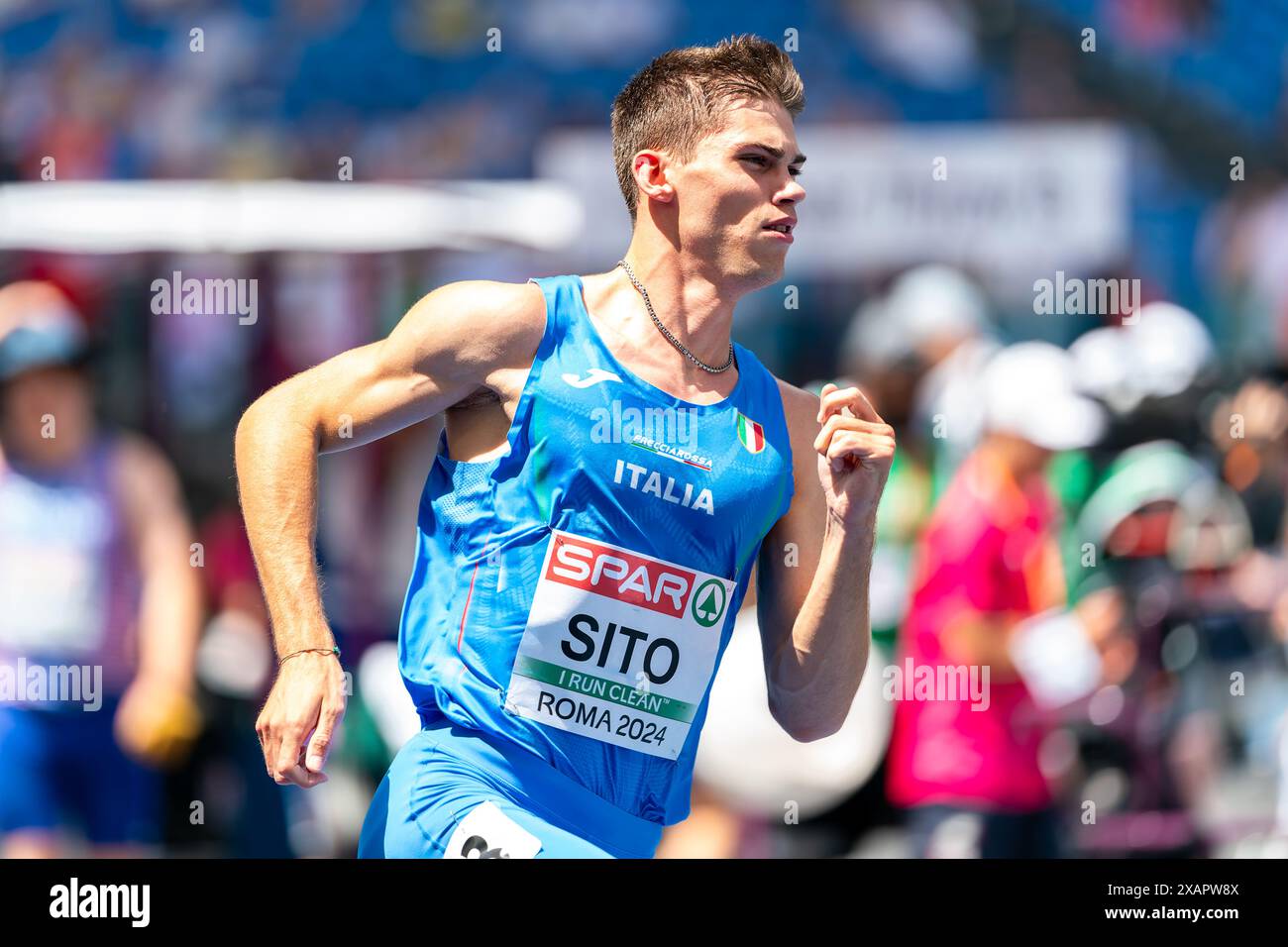 ROME, ITALY - JUNE 8: Luca Sito of Italy competing in the 400m Men ...