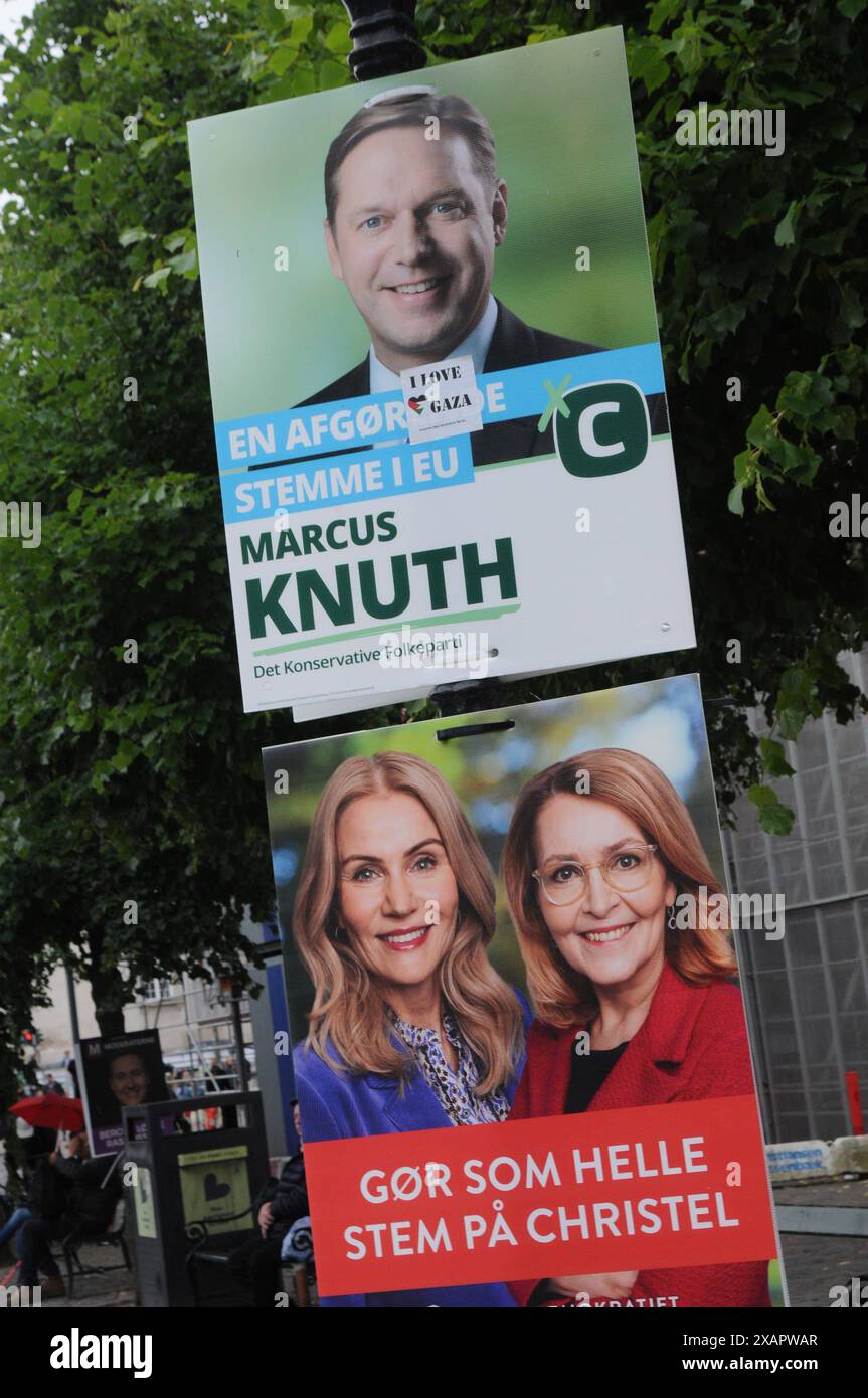 Copenhagen/ Denmark/07 jUNE 2024/ eu elections voting card & Various ...