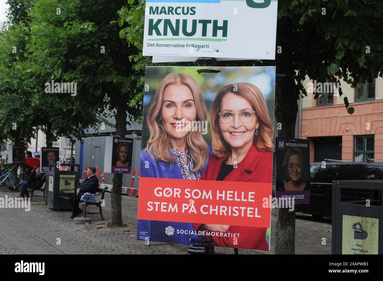 Copenhagen/ Denmark/07 jUNE 2024/ eu elections voting card & Various ...