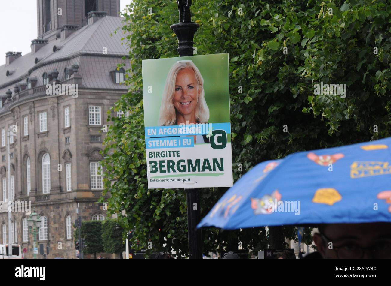 Copenhagen/ Denmark/07 jUNE 2024/ eu elections voting card & Various ...