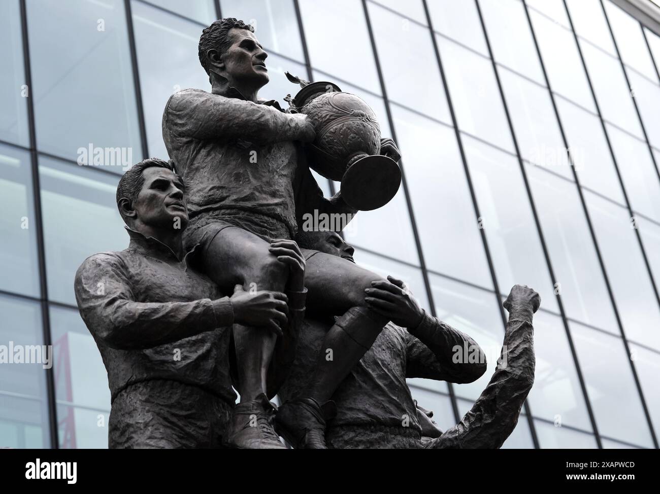 A general view of the Rugby League Statue outside the stadium ahead of ...