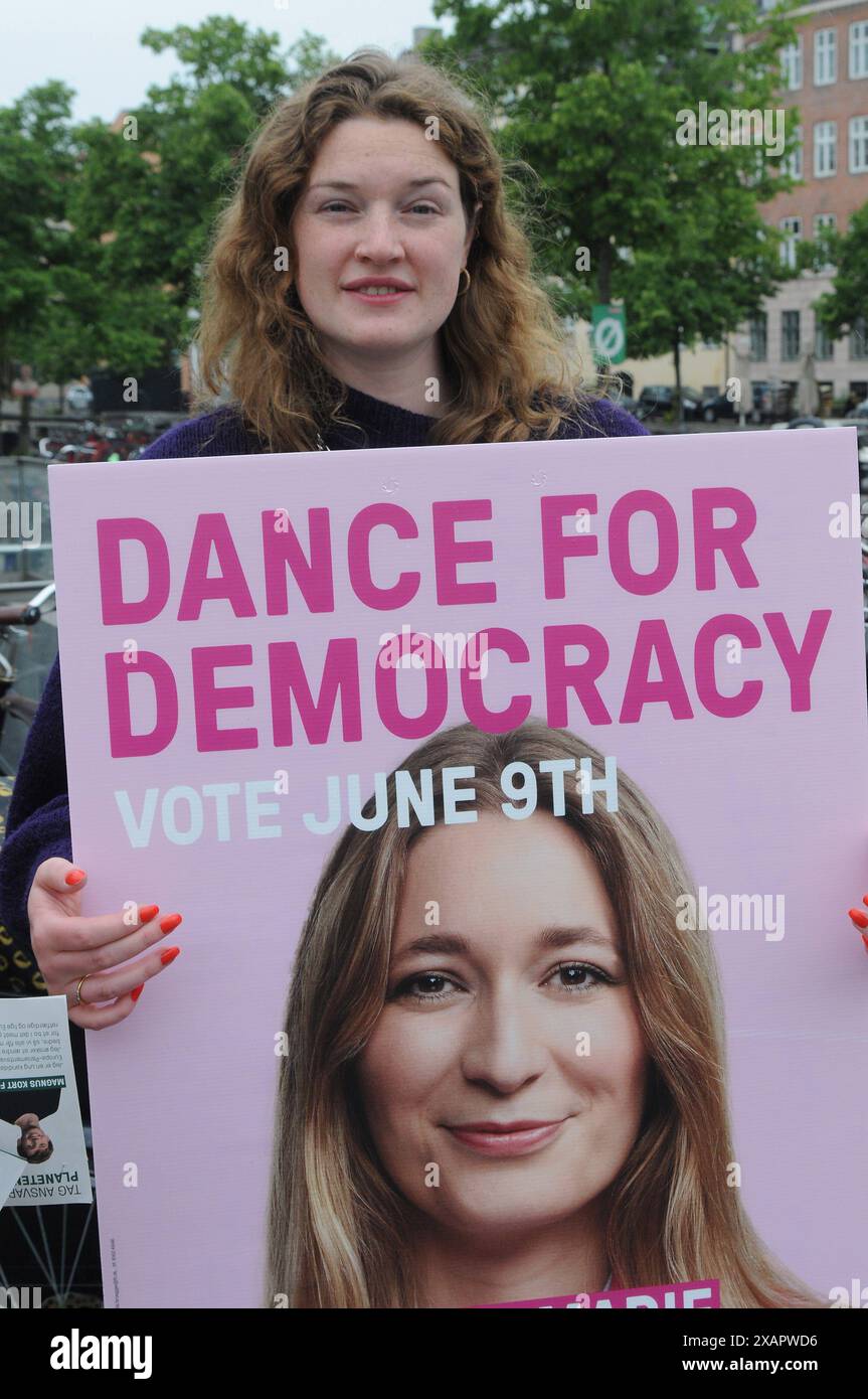 Copenhagen/ Denmark/07 jUNE 2024/ eu elections voting card & Various ...