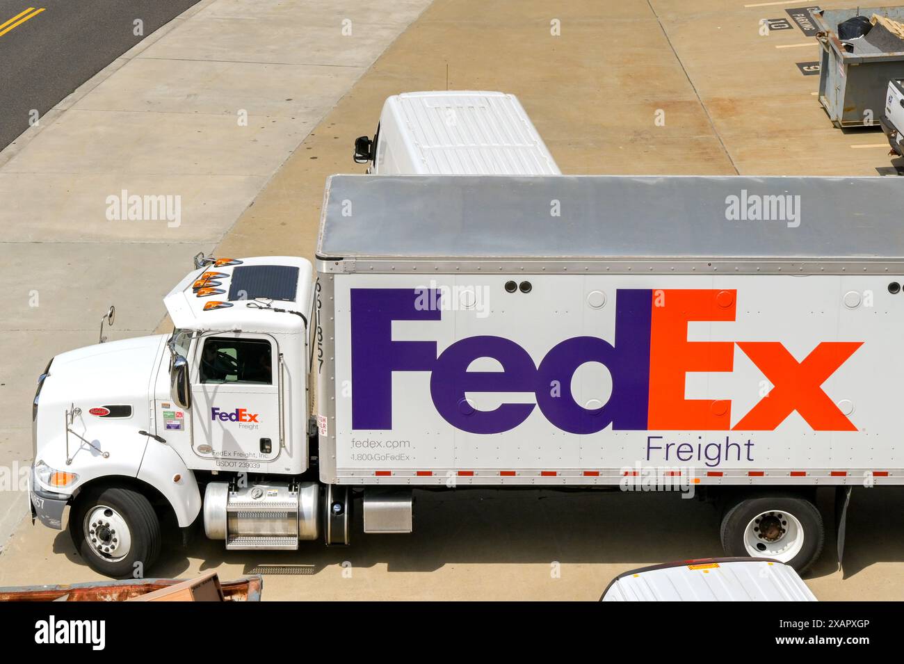 Washington DC, USA - 30 April 2024: Federal Express FedEx delivery ...
