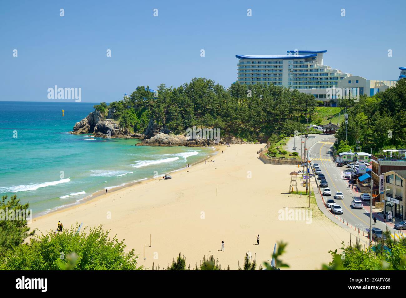Donghae City, South Korea - May 18th, 2024: A picturesque view of Chuam ...
