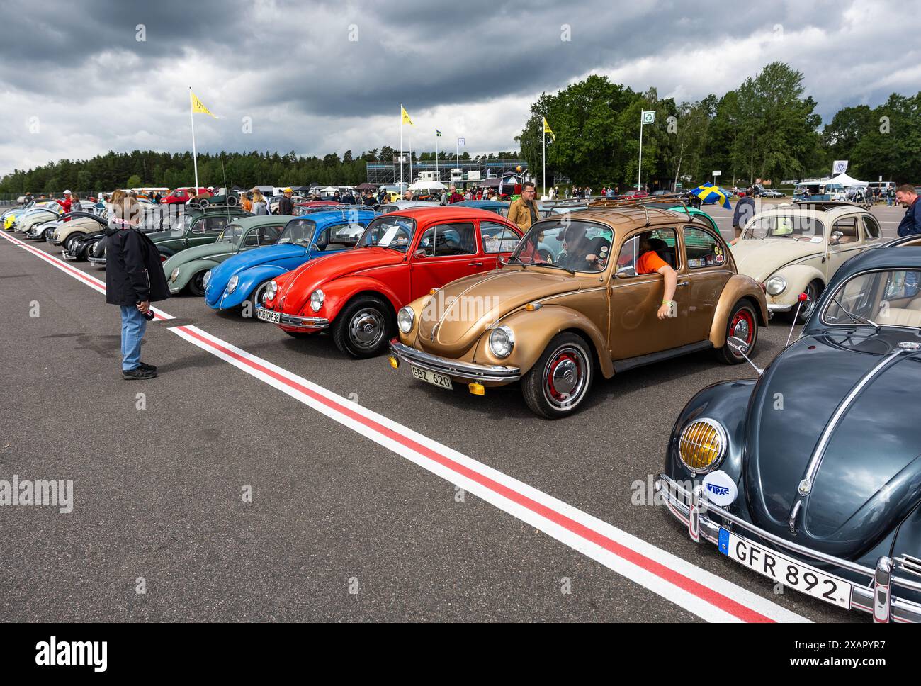 Bug Run at Mantorp Park, Mantorp, Sweden, during Saturday. VW ...