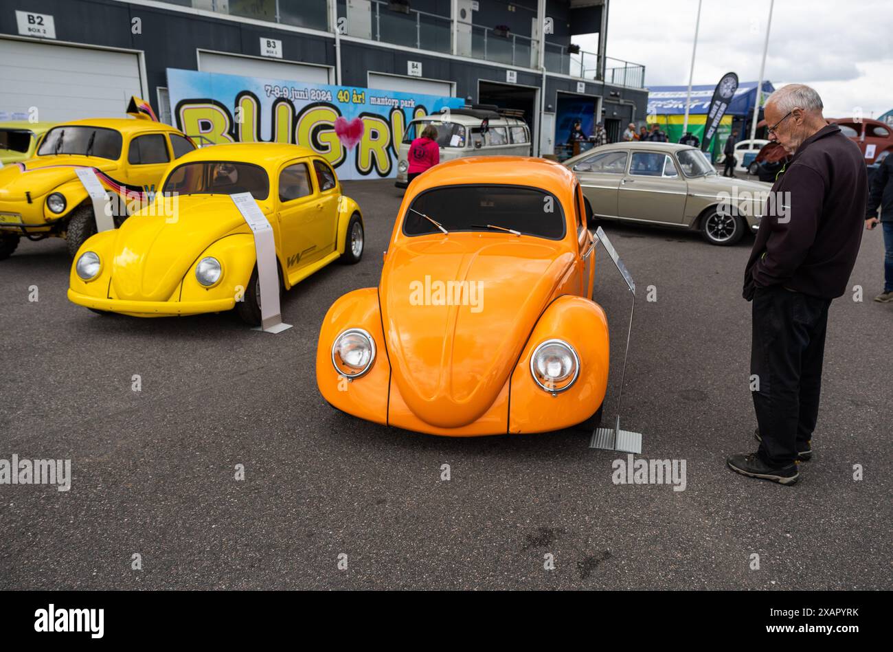 Bug Run at Mantorp Park, Mantorp, Sweden, during Saturday. VW ...