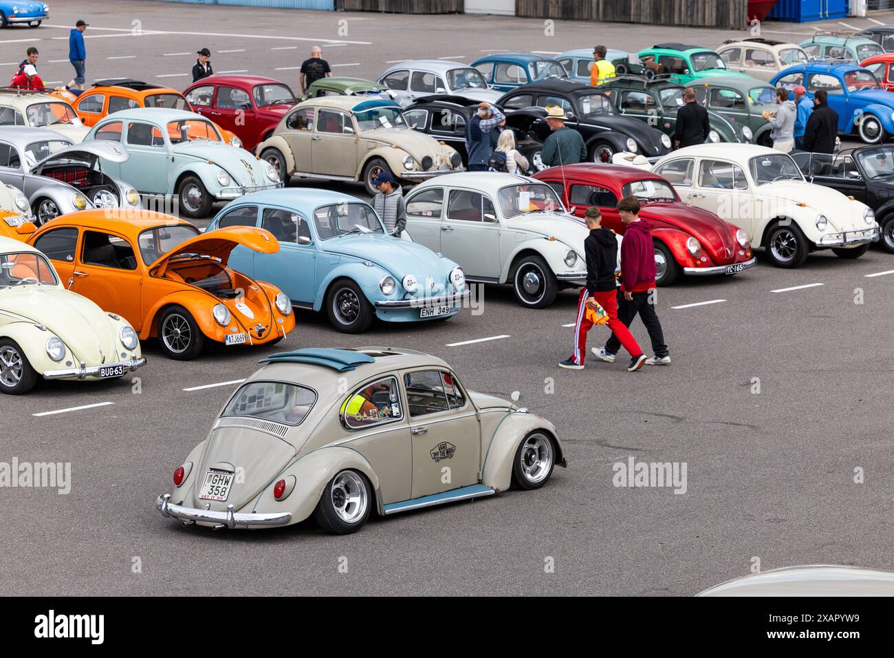 Bug Run at Mantorp Park, Mantorp, Sweden, during Saturday. VW ...