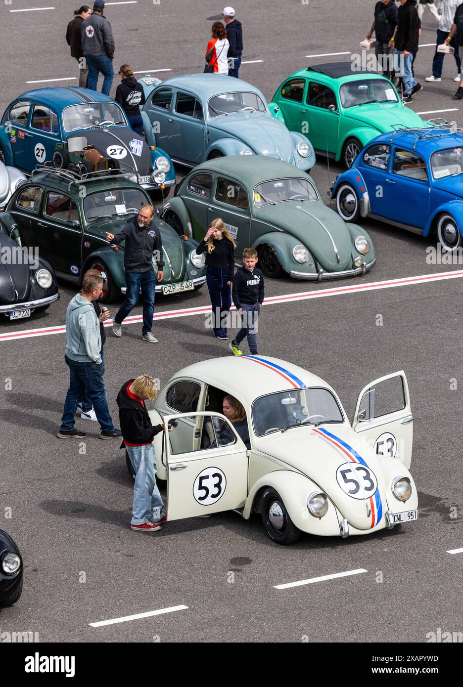 Bug Run at Mantorp Park, Mantorp, Sweden, during Saturday. VW ...