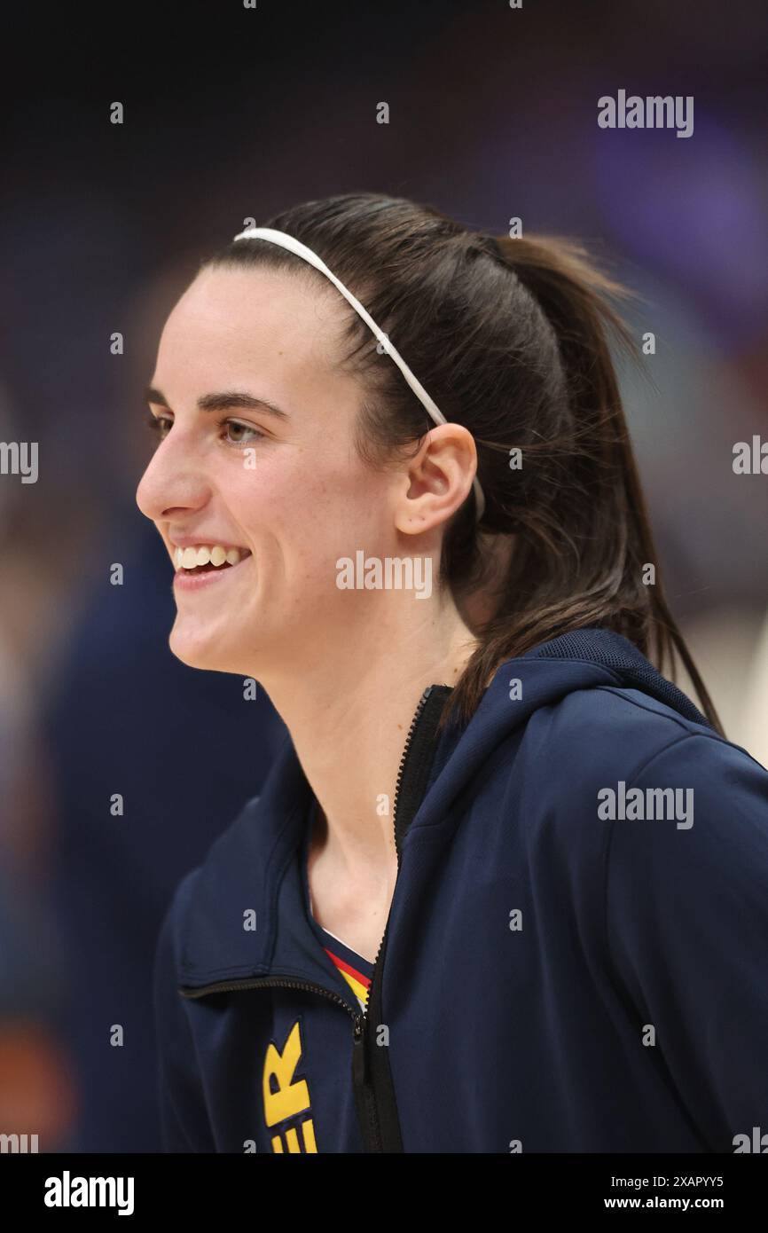 Washington, DC, USA. 7th June, 2024. Caitlin Clark seen at the WNBA ...