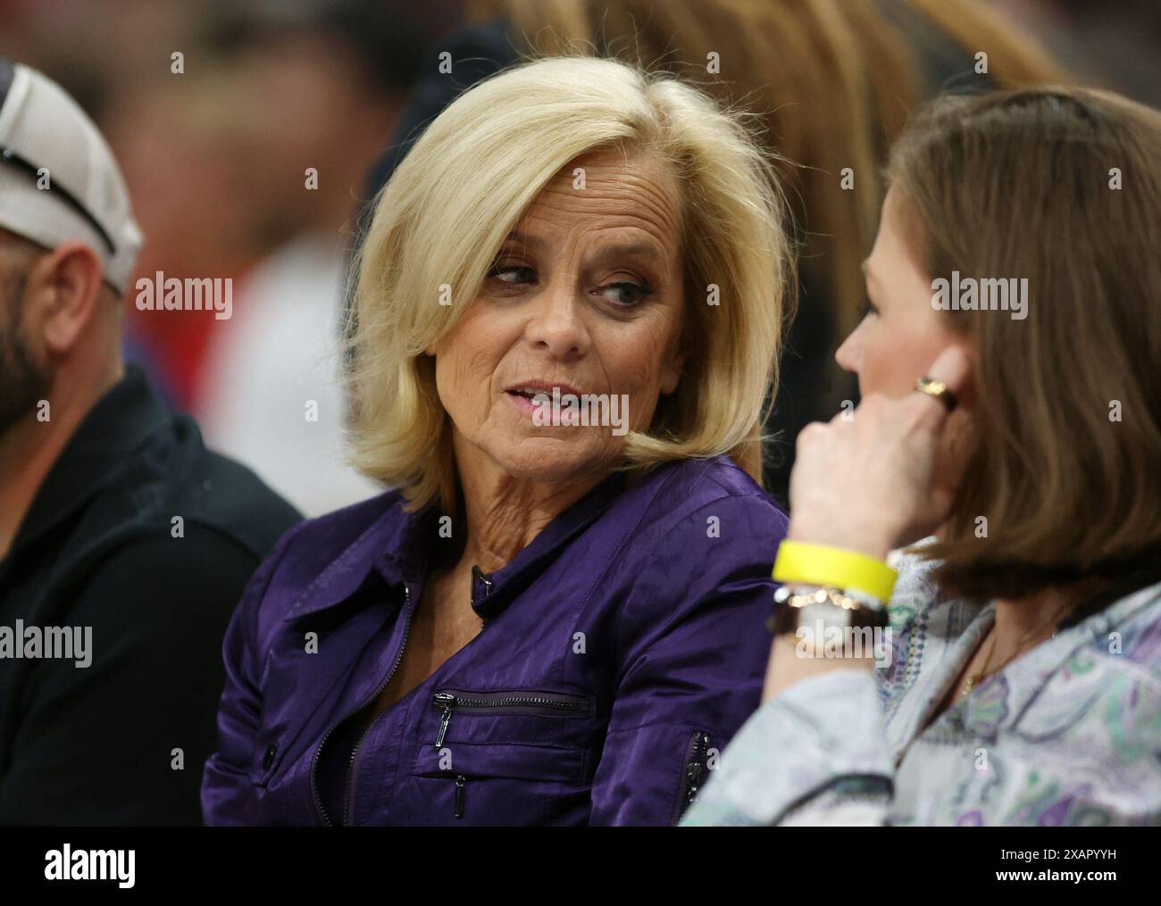 Washington, DC, USA. 7th June, 2024. Kim Mulkey seen at the WNBA game ...