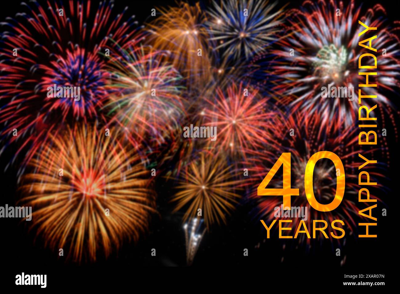 Glückwunsch zum 40. Geburtstag Glückwunschkarte zum 40. Geburtstag mit ...