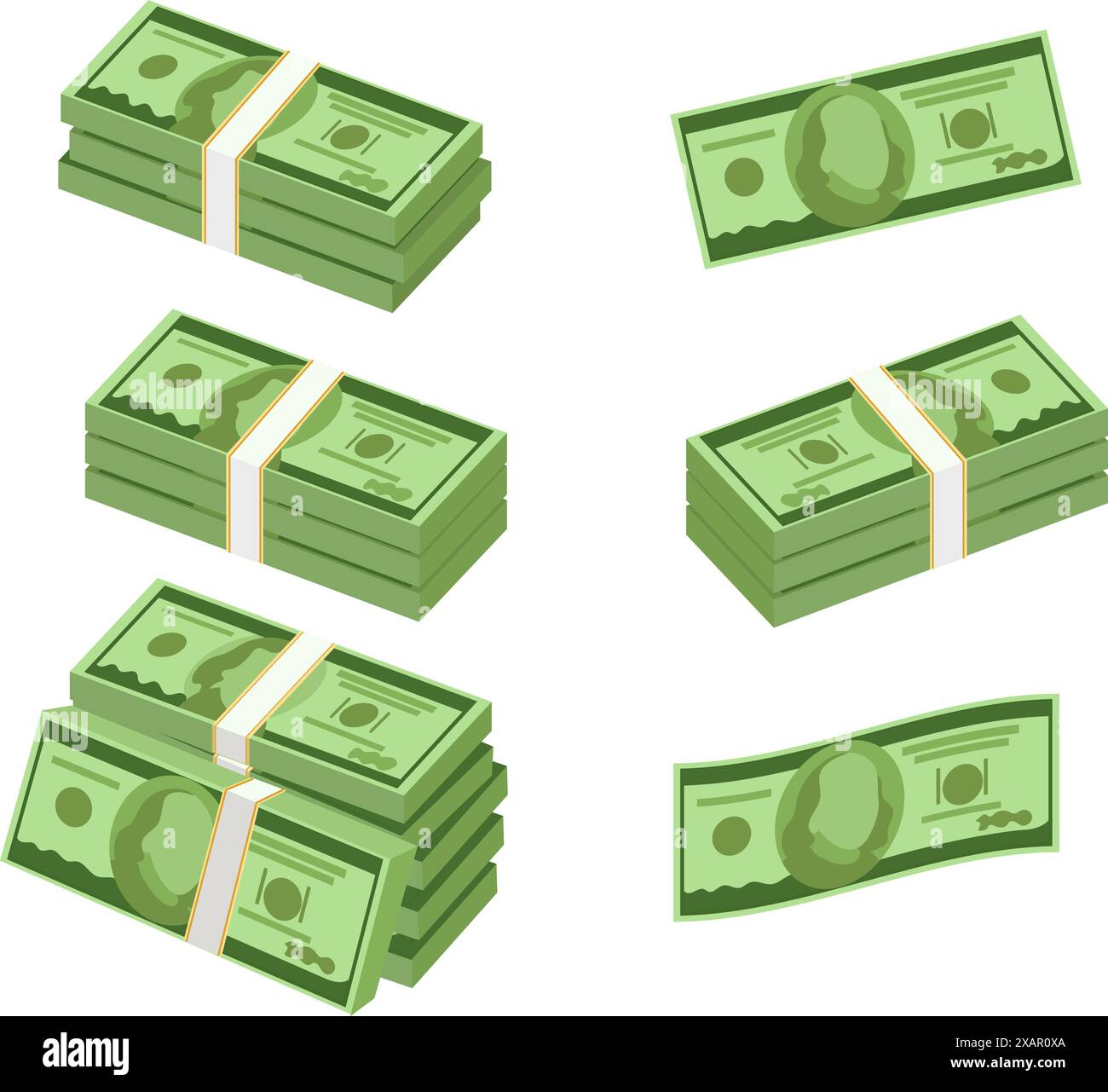 Pack different dollar bills hi-res stock photography and images - Alamy
