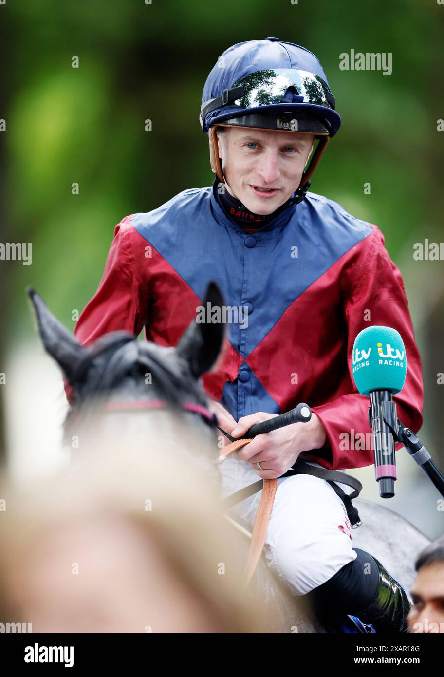 Tom Marquand after winning the Betfred John Of Gaunt Stakes on Tiber ...