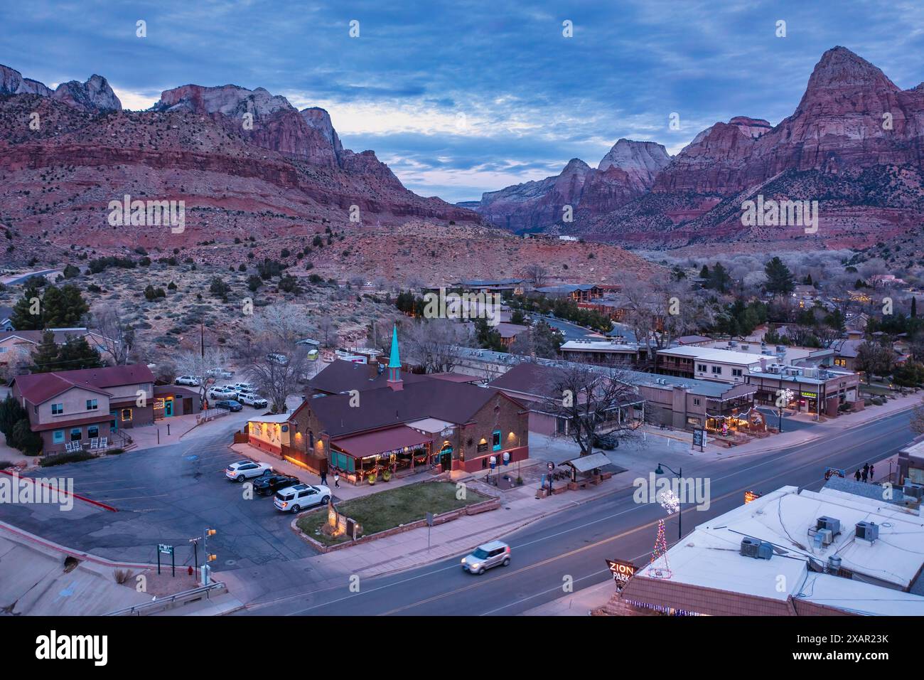 Springdale, utah aerial hi-res stock photography and images - Alamy