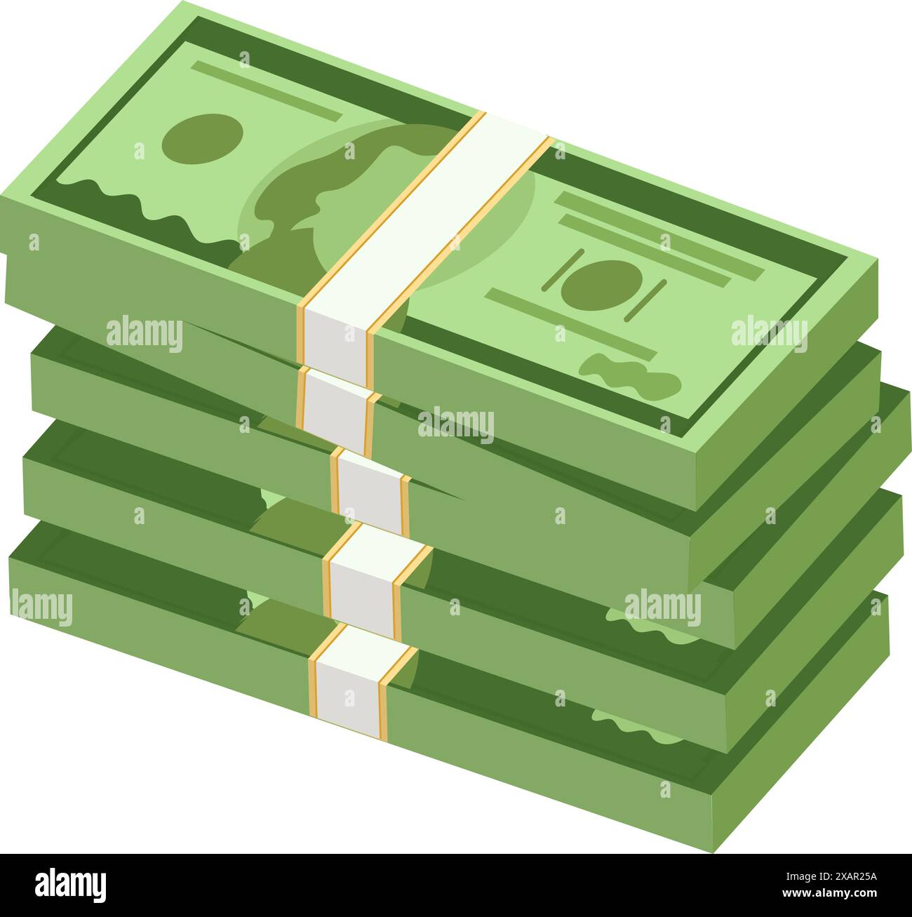 Stack of cash symbol flat style isometric illustration. eps-10 vector ...