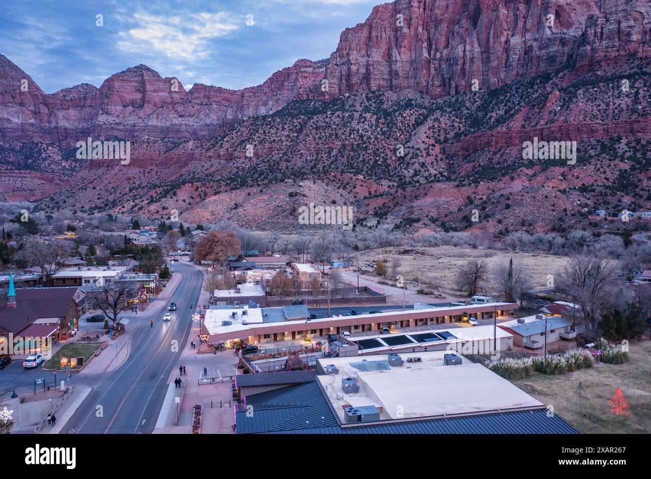 Springdale, utah aerial hi-res stock photography and images - Alamy
