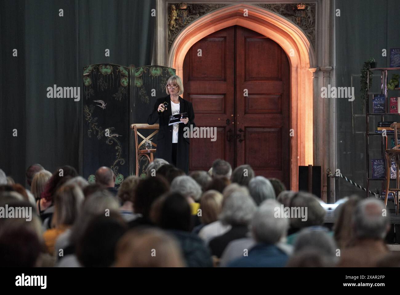 Kate Mosse at the Queen's Reading Room Literary Festival at Hampton ...