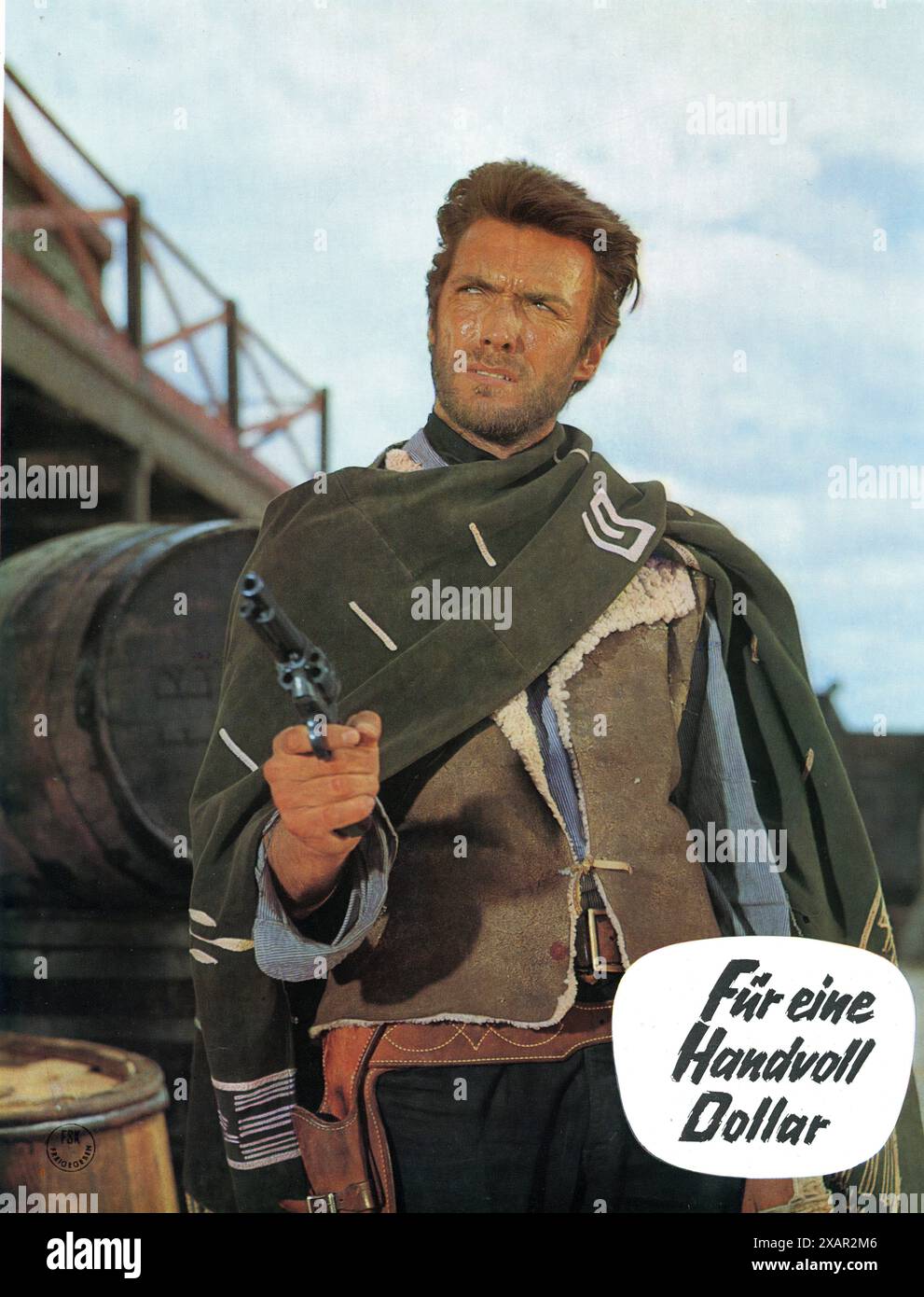 German Lobby Card of CLINT EASTWOOD in a scene from A FISTFUL OF ...