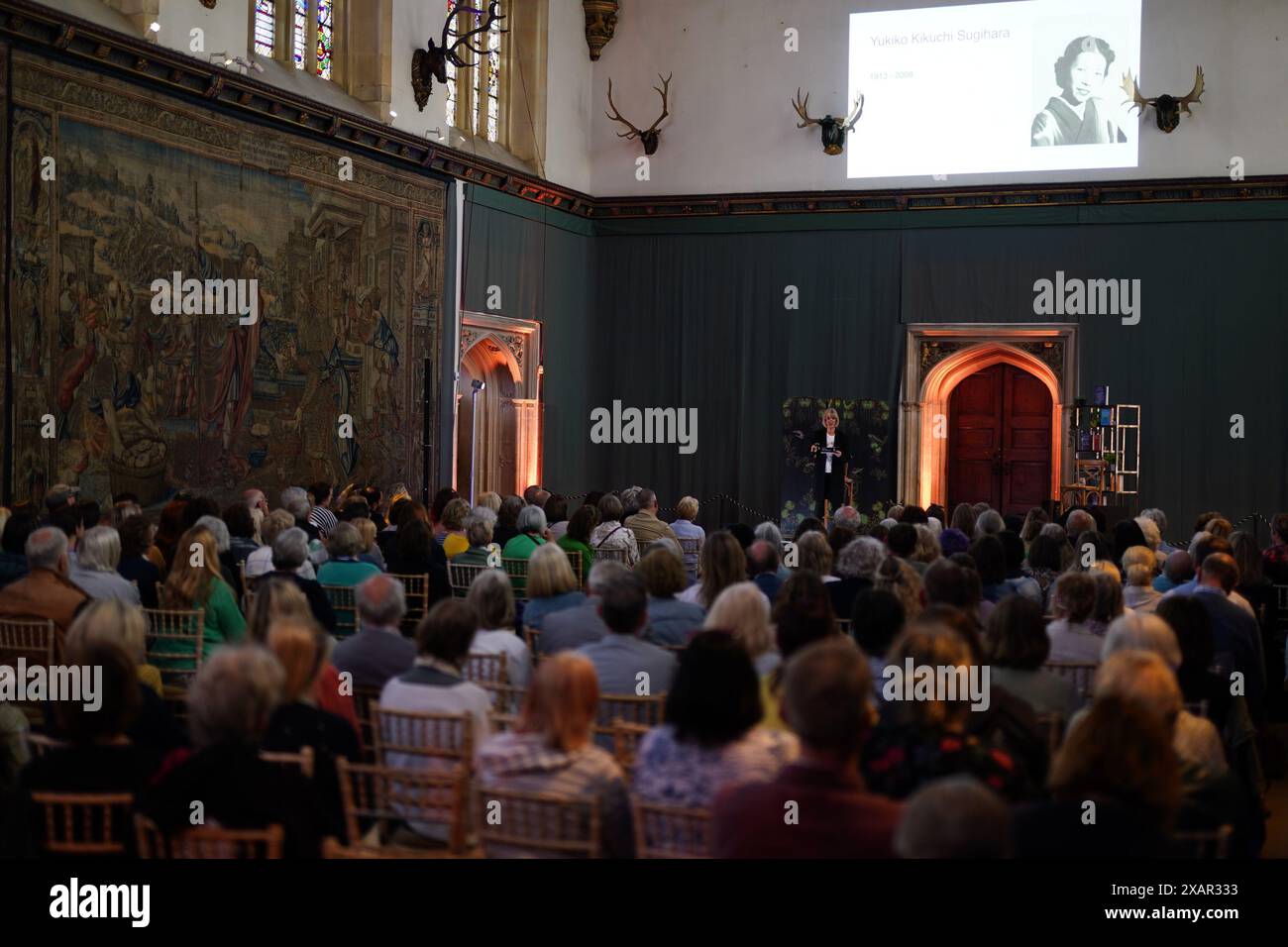 Kate Mosse at the Queen's Reading Room Literary Festival at Hampton ...