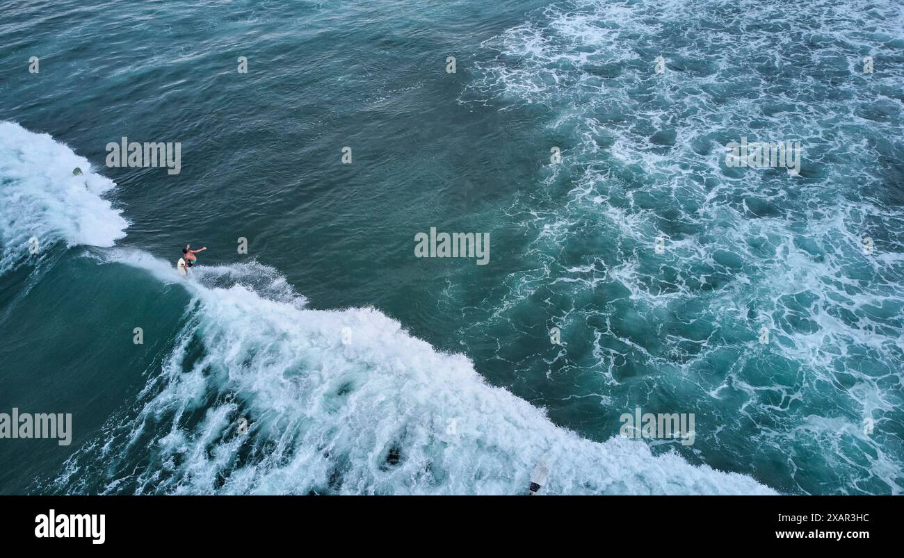 Aerial view man ride on hi-res stock photography and images - Alamy