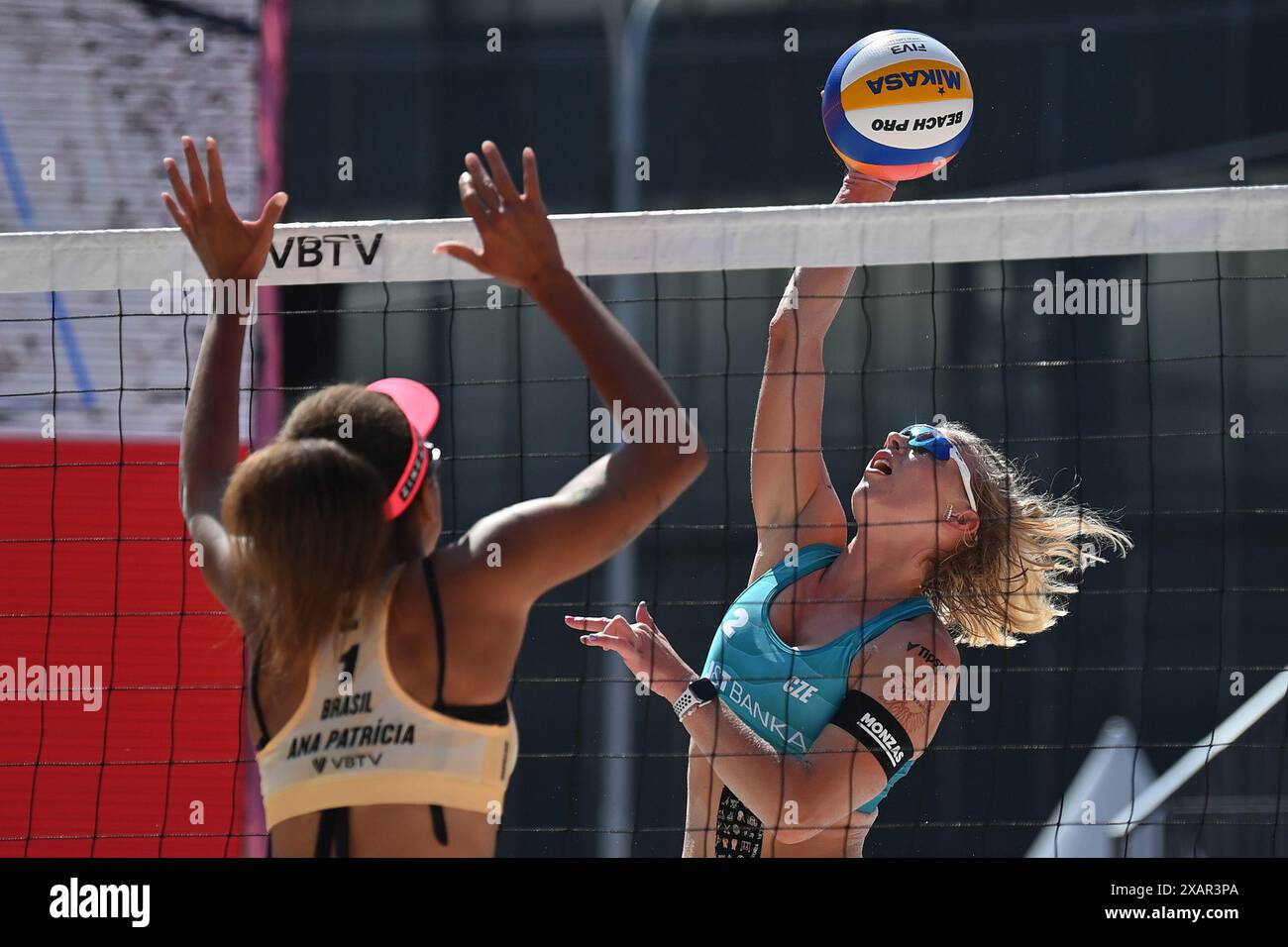 Ostrava, Czech Republic. 08th June, 2024. From left Ana Patricia Silva ...