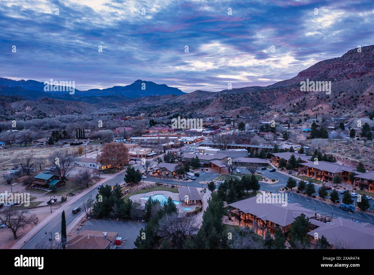 Springdale, utah aerial hi-res stock photography and images - Alamy