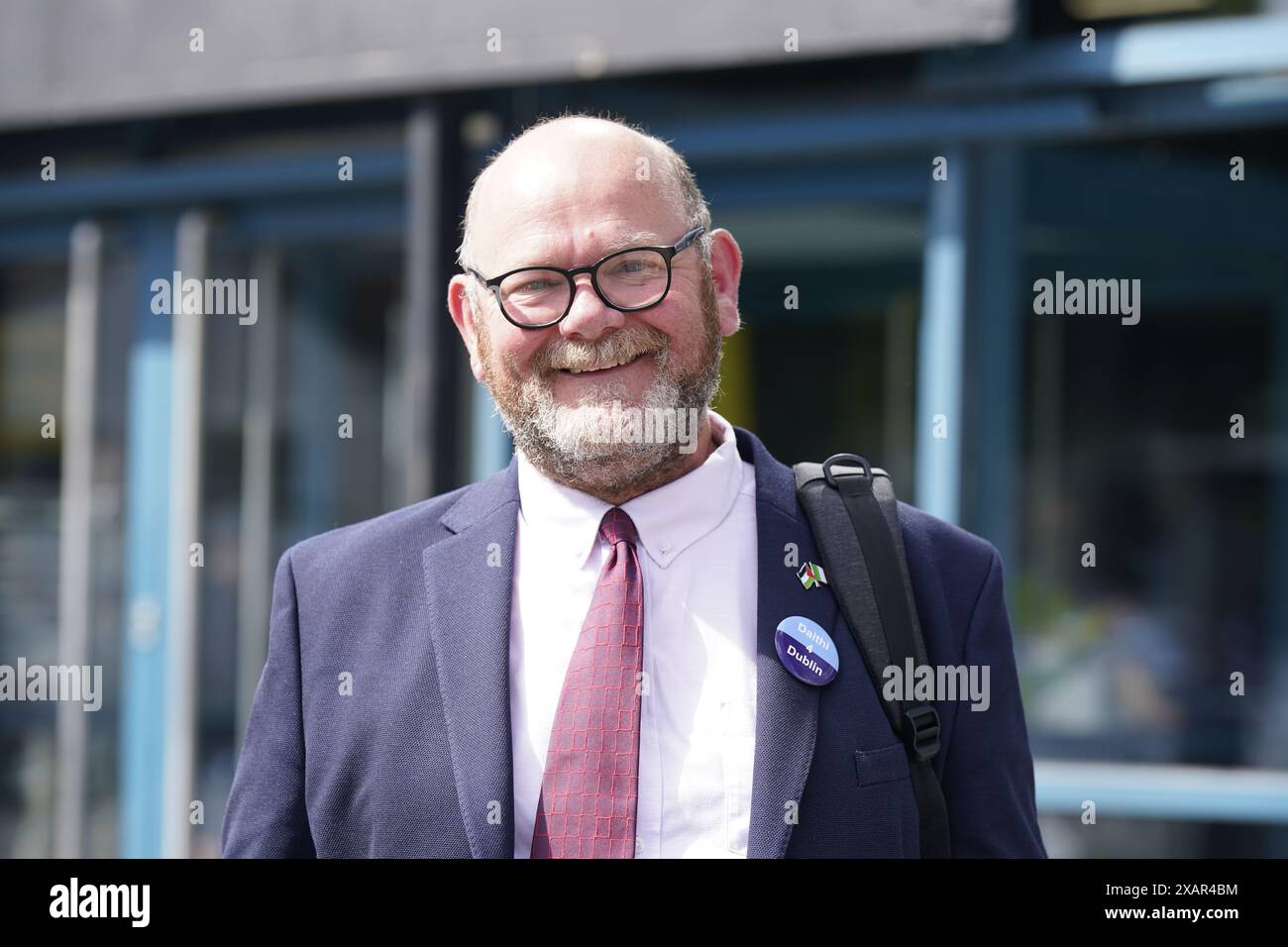 Sinn Fein Dublin candidate Daithi Doolan at the Royal Dublin Society ...