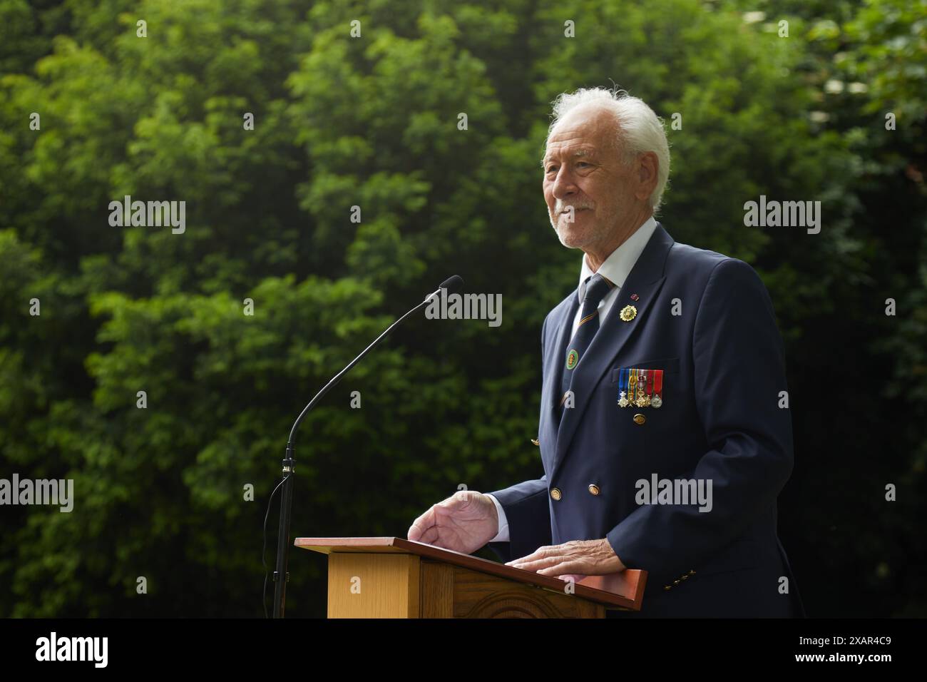 Leon De Turck, national chairman of the NSB-FNC, speaking at the ...