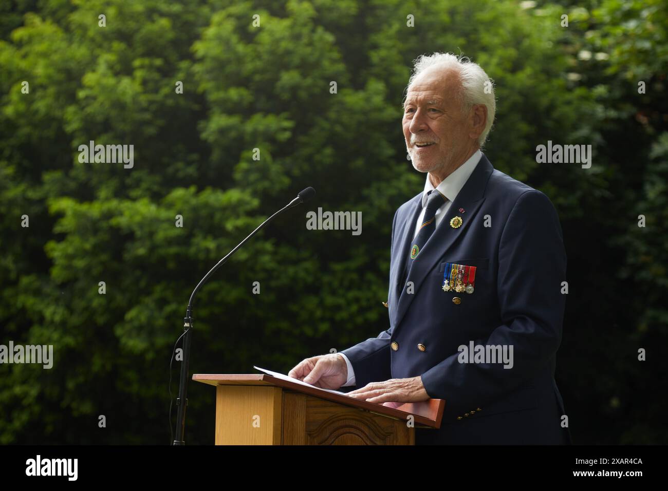 Leon De Turck, national chairman of the NSB-FNC, speaking at the ...