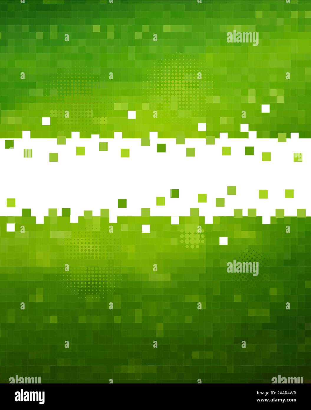 Green background of squares. Not AI, Vector illustration Stock Vector ...