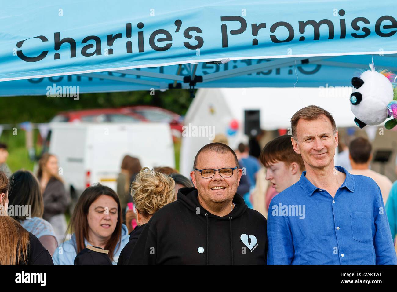 Church Lane, Milford. 08th June 2024. The Chancellor, Jeremy Hunt, at ...