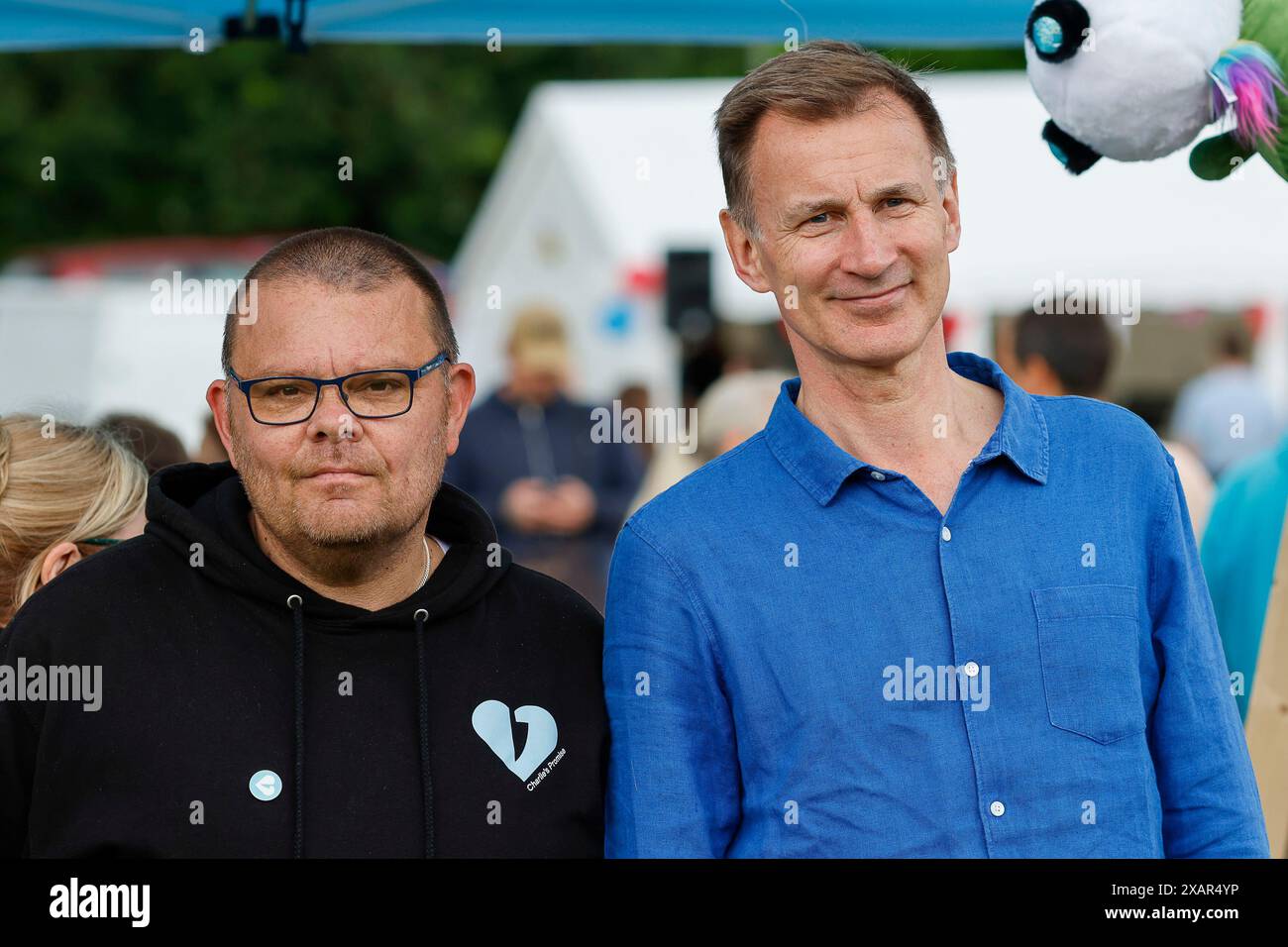 Church Lane, Milford. 08th June 2024. The Chancellor, Jeremy Hunt, at ...