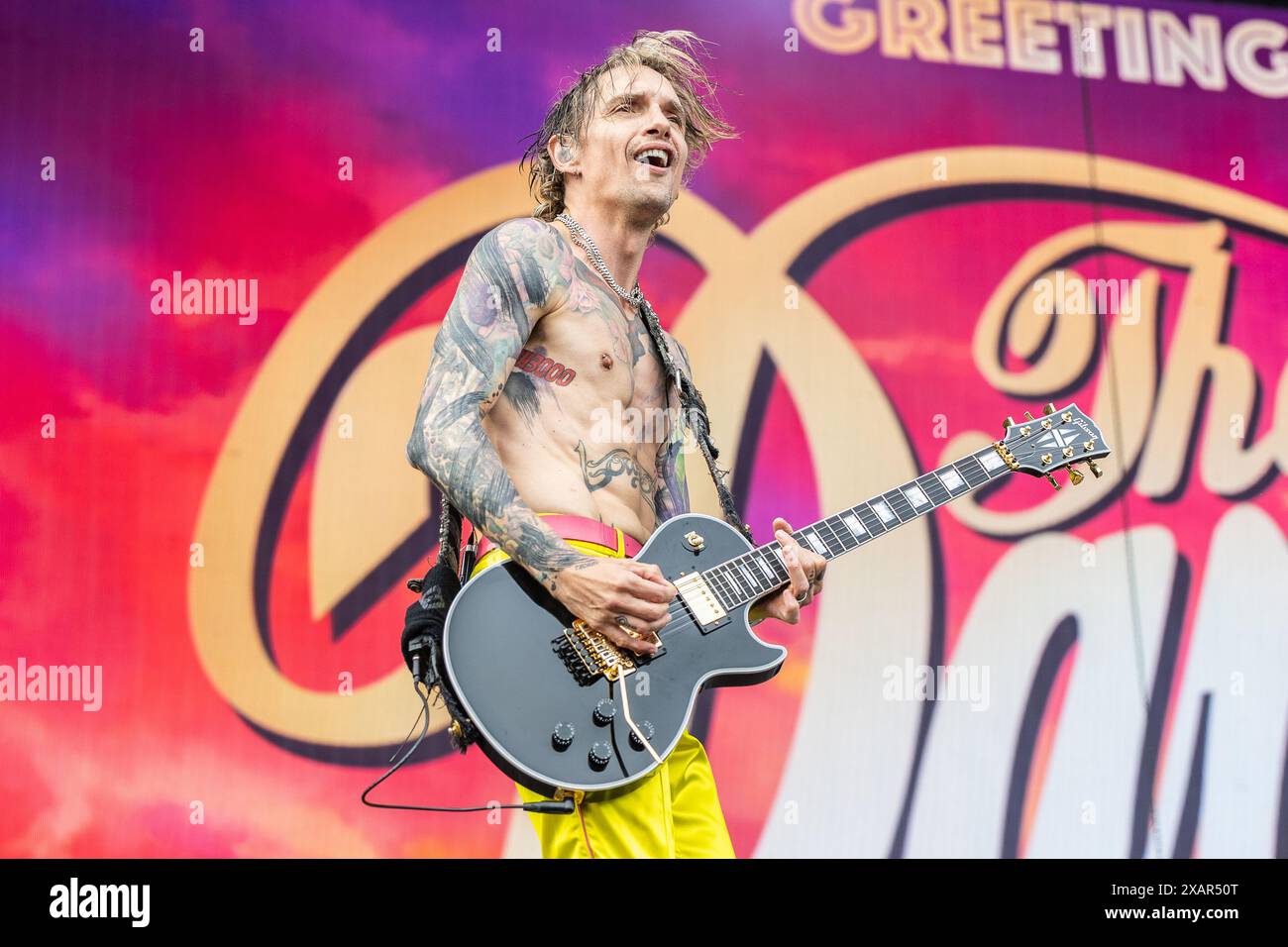 The Darkness at Sweden Rock Festival 2024 Stock Photo - Alamy