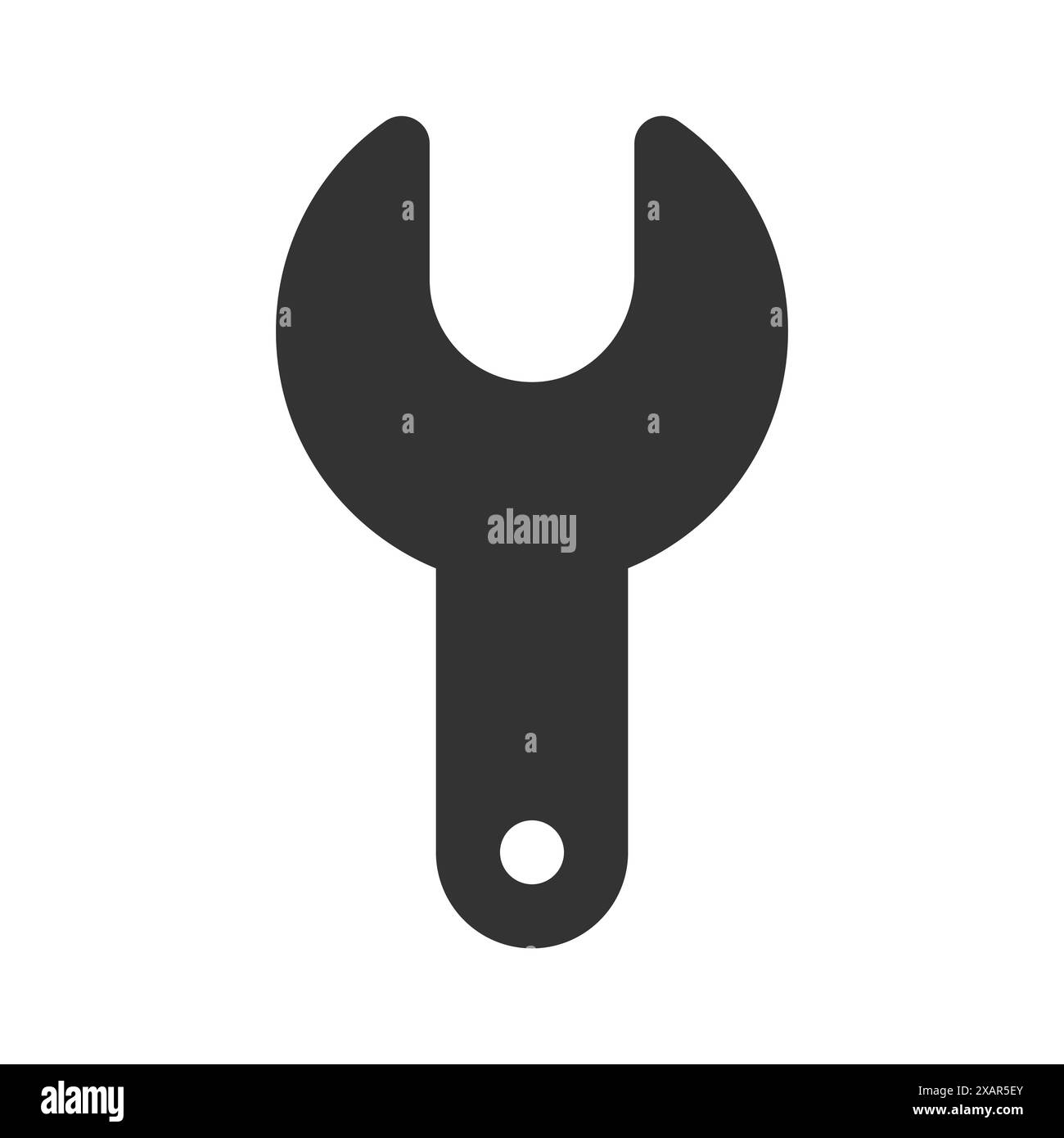 Spanner wrench tool glyph hi-res stock photography and images - Alamy