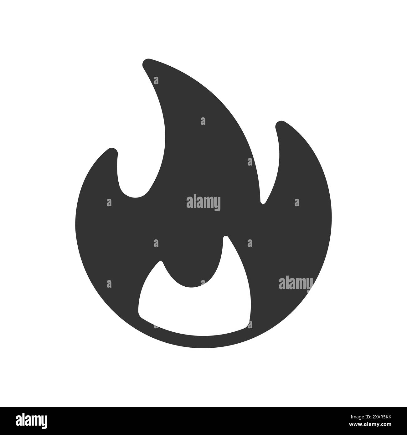 Fire icon sign symbol Black and White Stock Photos & Images - Alamy